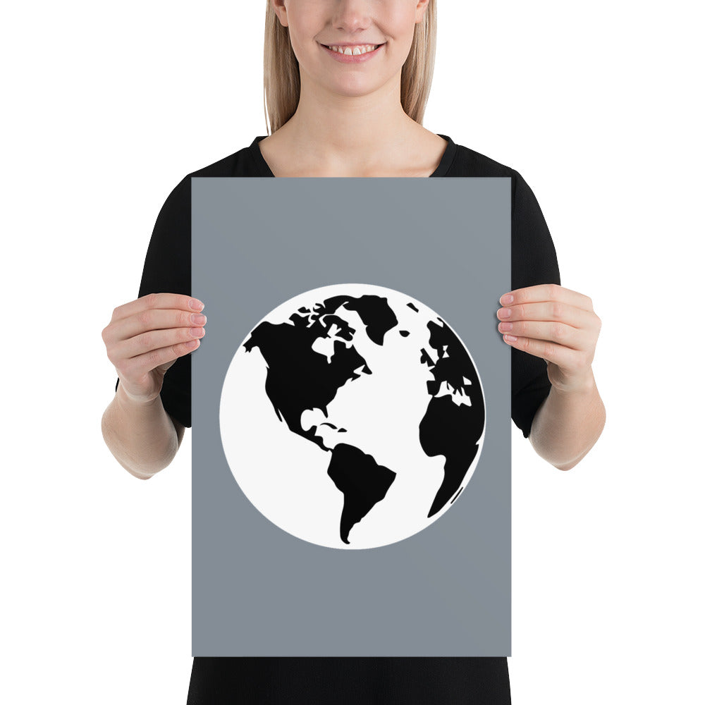 Poster with Earth – One People One Hope